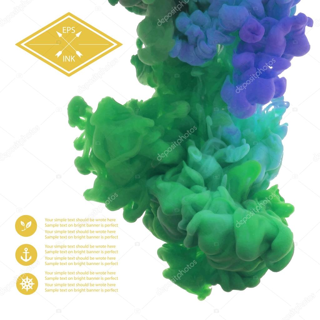 Ink swirling in water Stock Vector Image by ©NatalieDuvanova #60451647