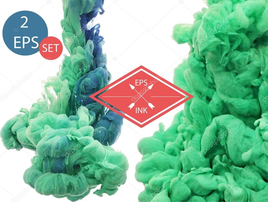 Ink swirling in water. Stock Vector by ©NatalieDuvanova 60454429