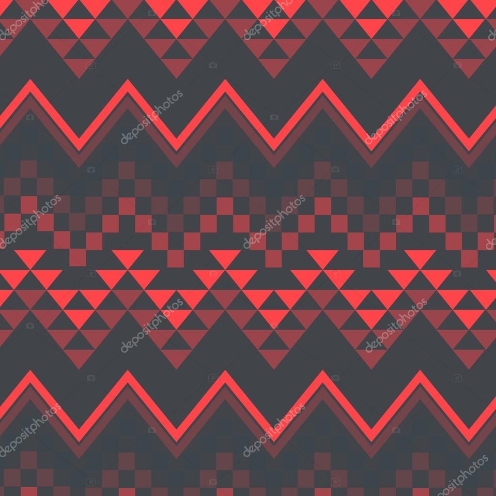 Red Aztec Wallpaper