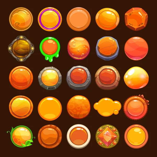 Cartoon vector buttons Stock Vector Image by ©lilu330 #118349336