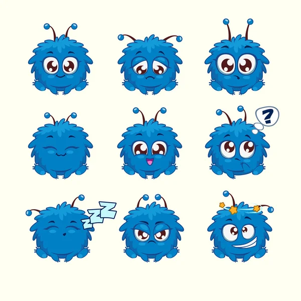 Little cute cartoon fluffy monster Stock Vector Image by ©lilu330 #60465181