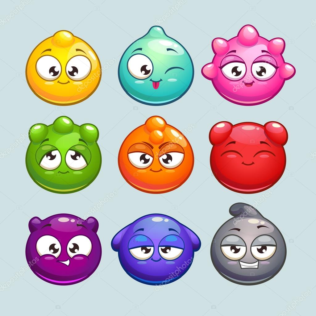 Jelly characters — Stock Vector © lilu330 #60465625