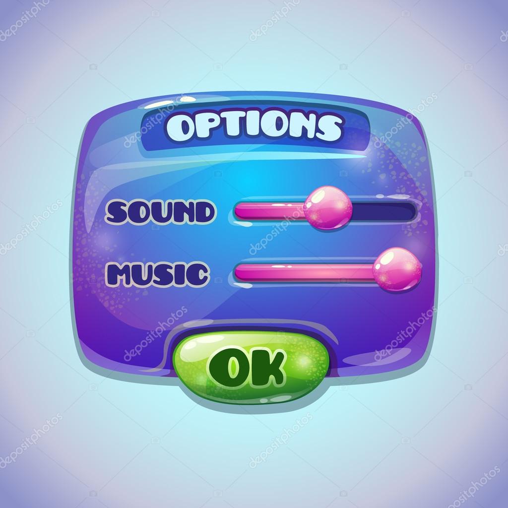 Cartoon options panel Stock Vector Image by ©lilu330 #62274805