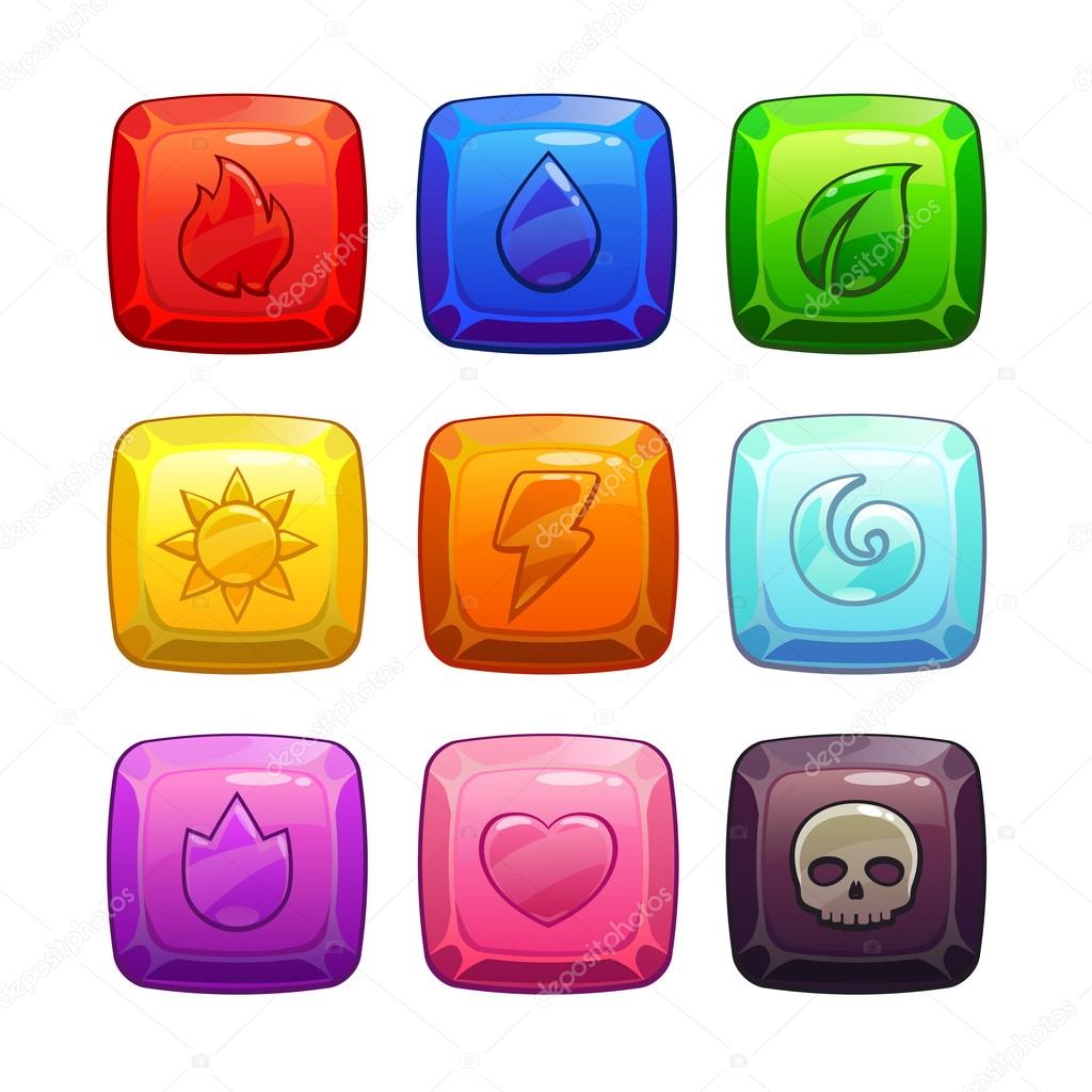 Square gem stone Stock Vector Image by ©lilu330 #65098025