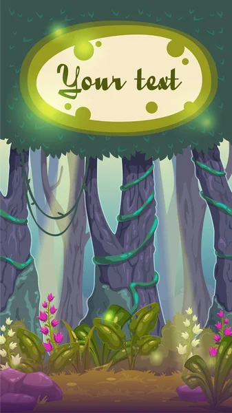 Cartoon forest landscape Stock Vector Image by ©lilu330 #62271705