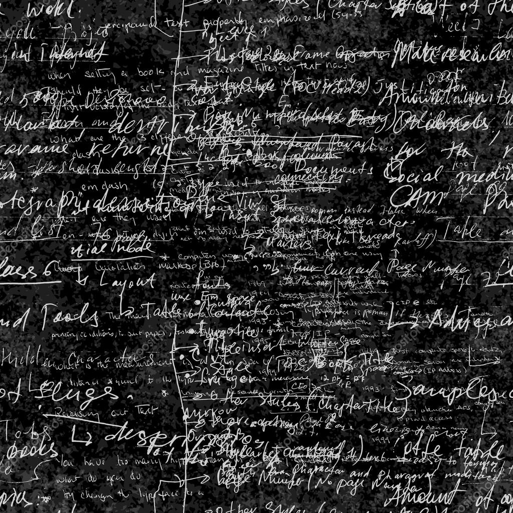 Seamless pattern with real hand written — Stock Photo © goldenshrimp ...