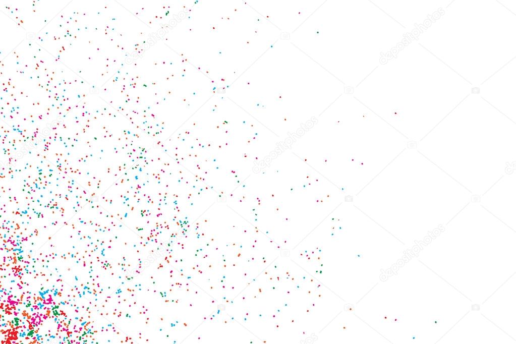 Colorful confetti on white Stock Photo by ©goldenshrimp 110936238