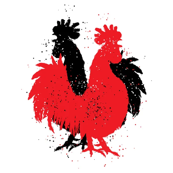 Rooster winter Vector Art Stock Images | Depositphotos