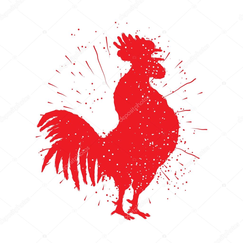 Rooster red label. Stock Vector Image by ©goldenshrimp #117450976