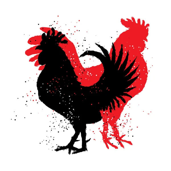 Two red and black roosters Stock Photo by ©goldenshrimp 121602452