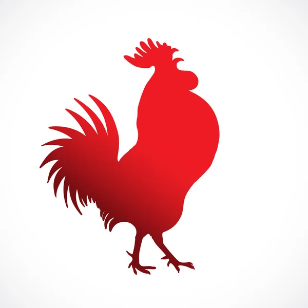 Red new year rooster symbol — Stock Photo © goldenshrimp #114678008