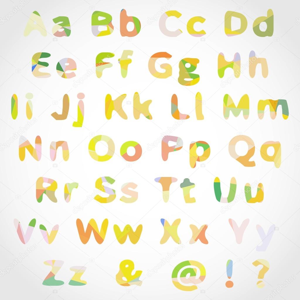 Colorful alphabet set Stock Vector by ©goldenshrimp 60767489