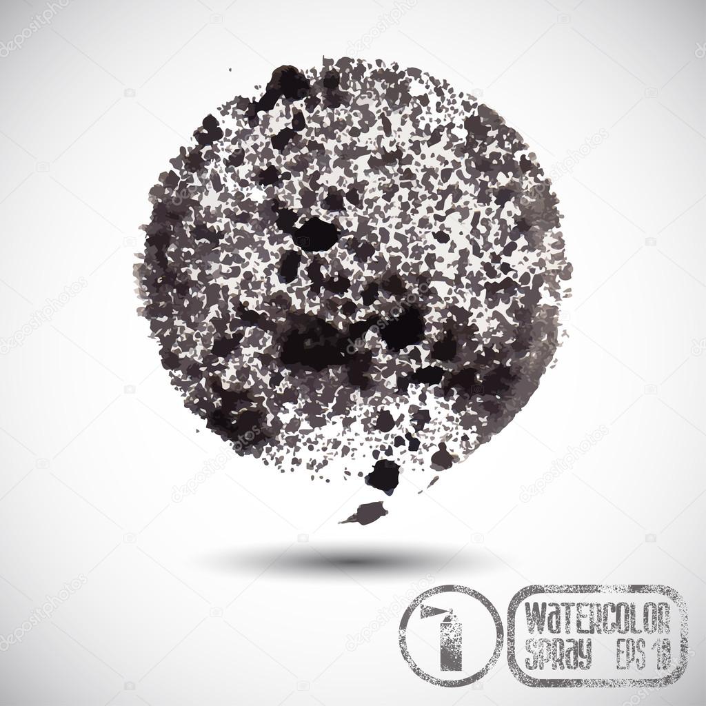 Spray paint circle, watercolor Stock Vector Image by ©goldenshrimp ...