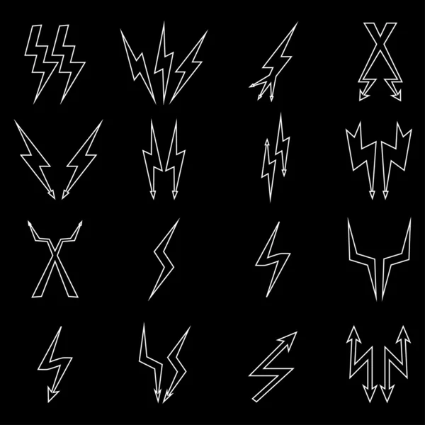 Lightning icons set Stock Vector Image by ©goldenshrimp #62800935