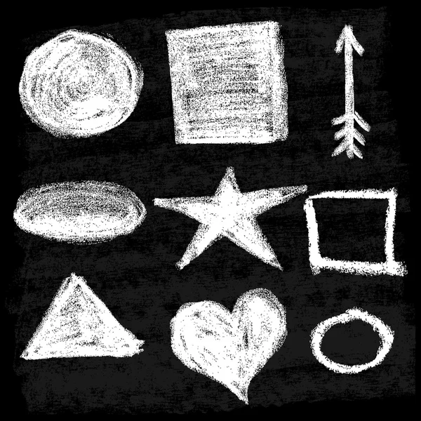 Chalk abstract elements set Stock Vector Image by ©goldenshrimp #63868469