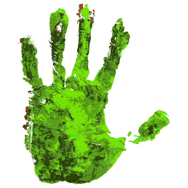Impresión de mano verde Vector de stock #63867989 de ©goldenshrimp