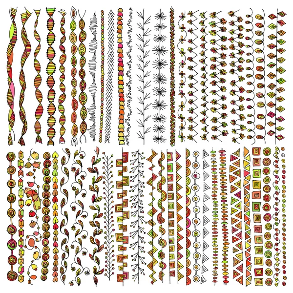 Line border set — Stock Vector © goldenshrimp #63868049