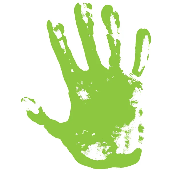 Green Handprint Clipart