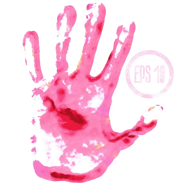ᐈ Hand print drawing stock vectors, Royalty Free fingerpaint ...