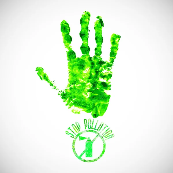 Stop pollution sign — Stock Vector © goldenshrimp #63867345