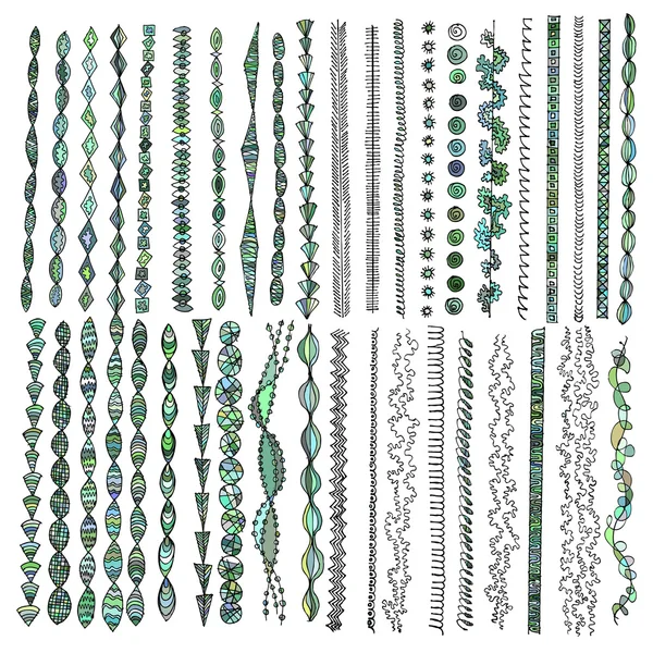 Color design line borders set — Stock Vector © goldenshrimp #63868615