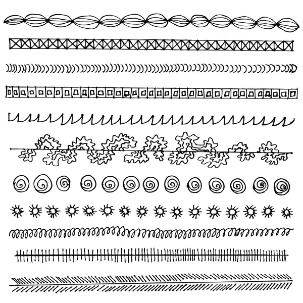 Line border set Stock Vector by ©goldenshrimp 61578065
