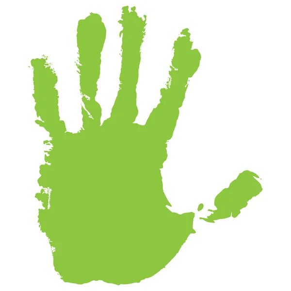 Green Handprint Clipart