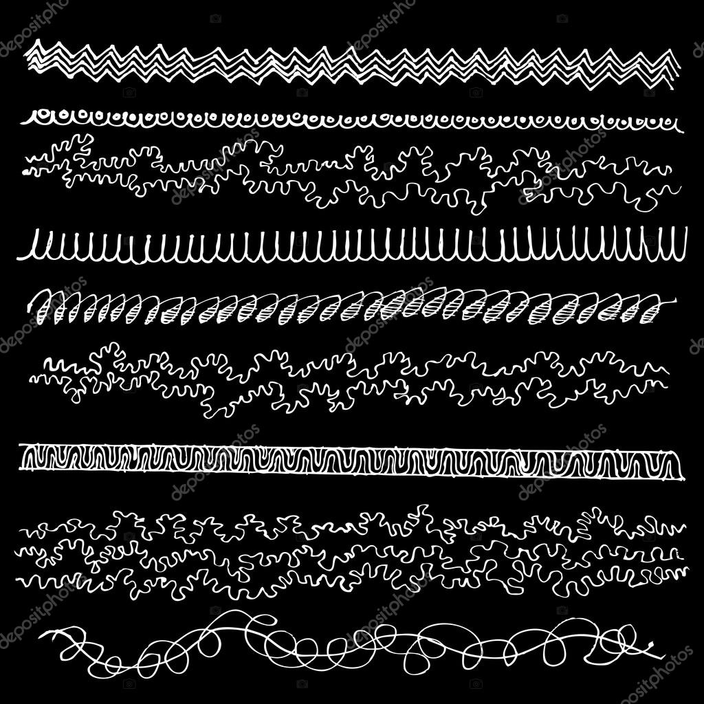 Línea fronteriza establecida Vector de stock por ©goldenshrimp 63867917