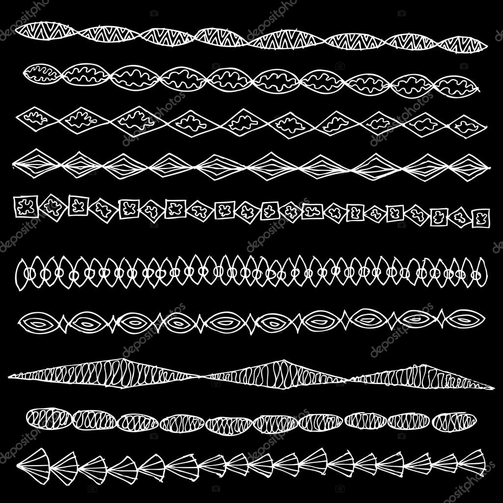 Border line set Stock Vector Image by ©goldenshrimp #63868119