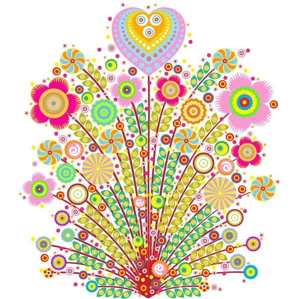 Peace and Love Psychedelic Groovy Doodles Vector Designs — Stock Vector ...