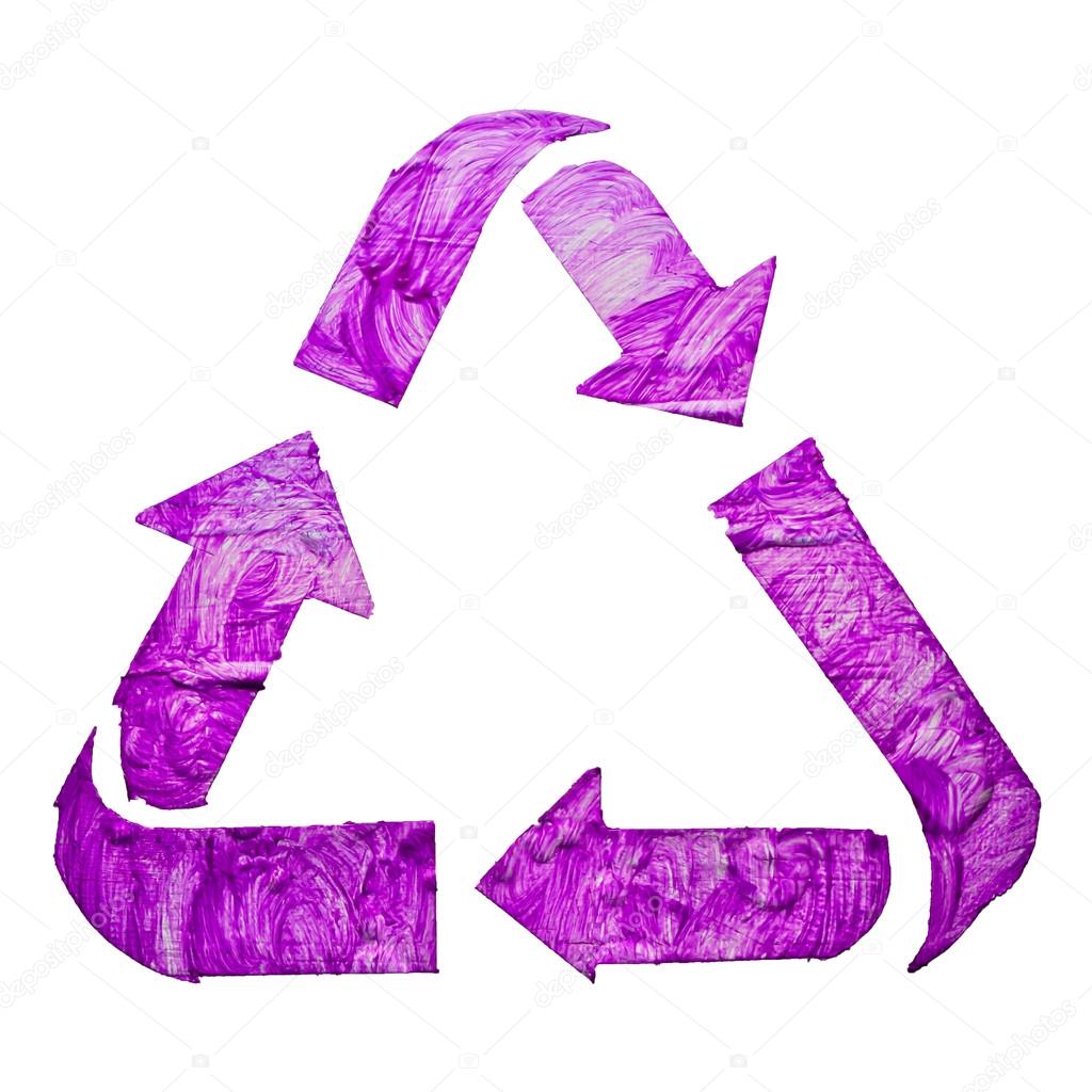 Purple Recycle sign Stock Photo by ©goldenshrimp 65201287