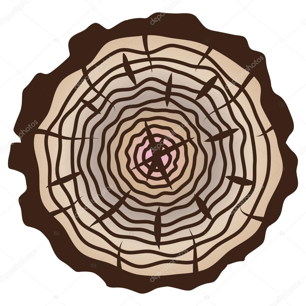 Cut tree trunk Stock Vector by ©goldenshrimp 68386281