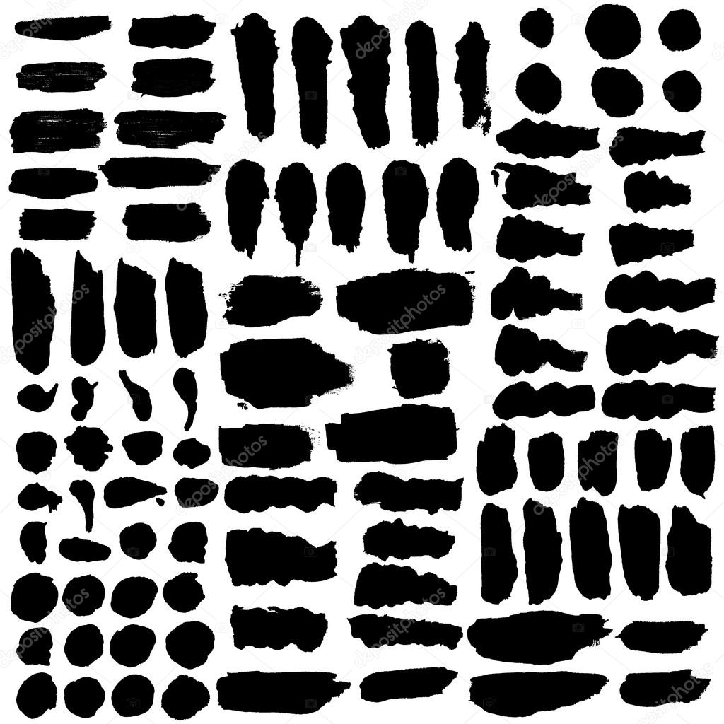 Set of chalk strokes, curved lines, Stock Vector Image by ©goldenshrimp ...