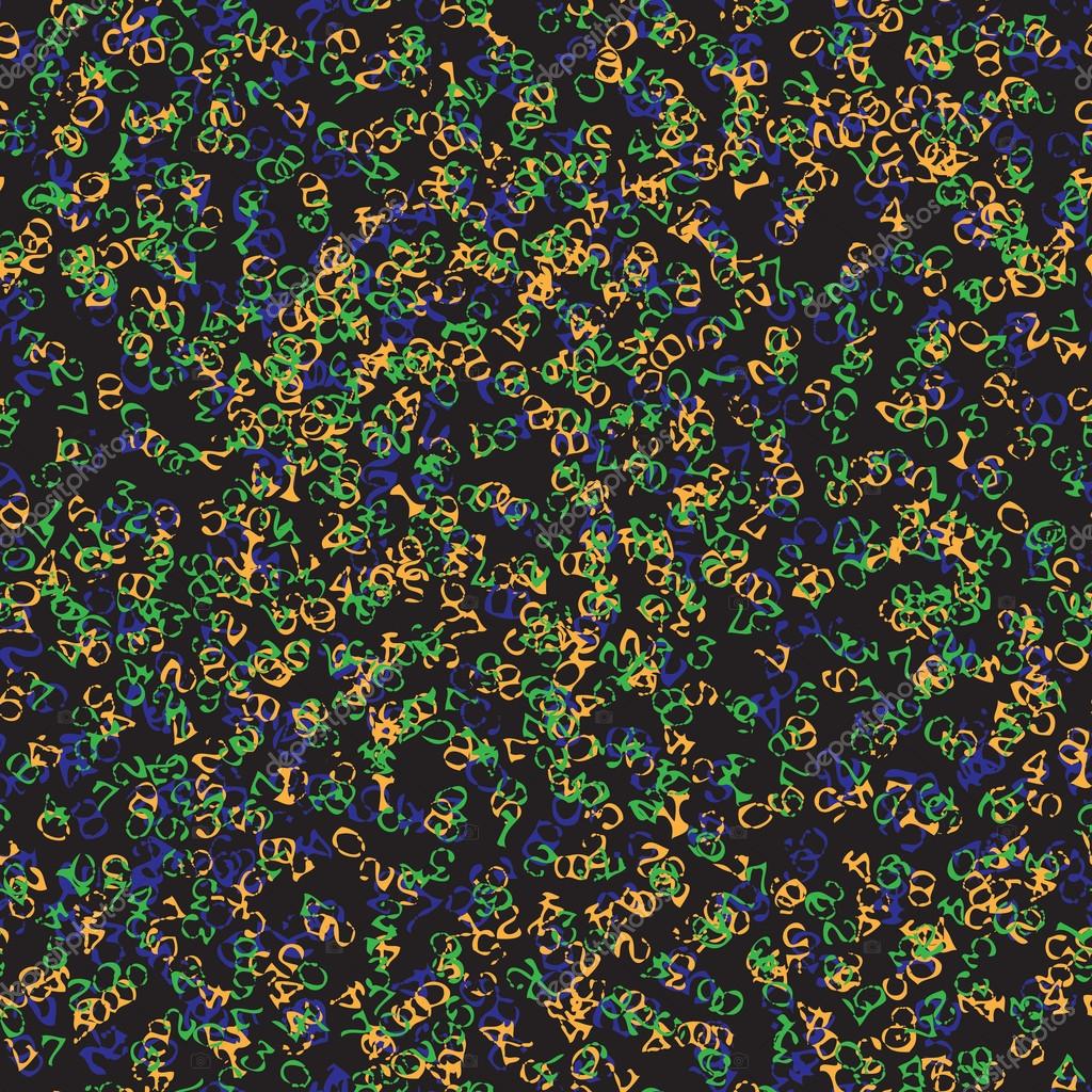 Seamless numbers pattern Stock Vector Image by ©goldenshrimp #81435072