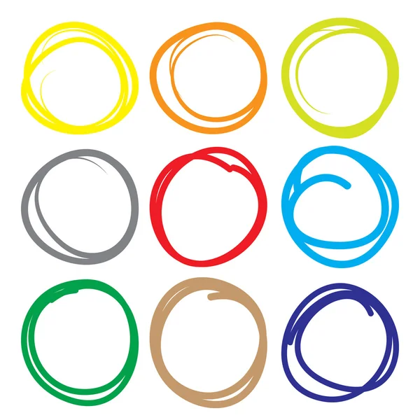 Set of hand drawn circles Stock Vector Image by ©rioabajorio #300090696