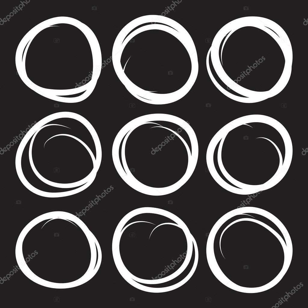 Conjunto de vectores ovalados Vector de stock #92104166 de ©goldenshrimp