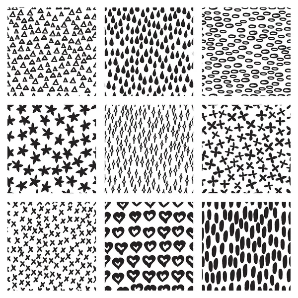 Vector set of seamless patterns. — Stock Vector © goldenshrimp #93884180