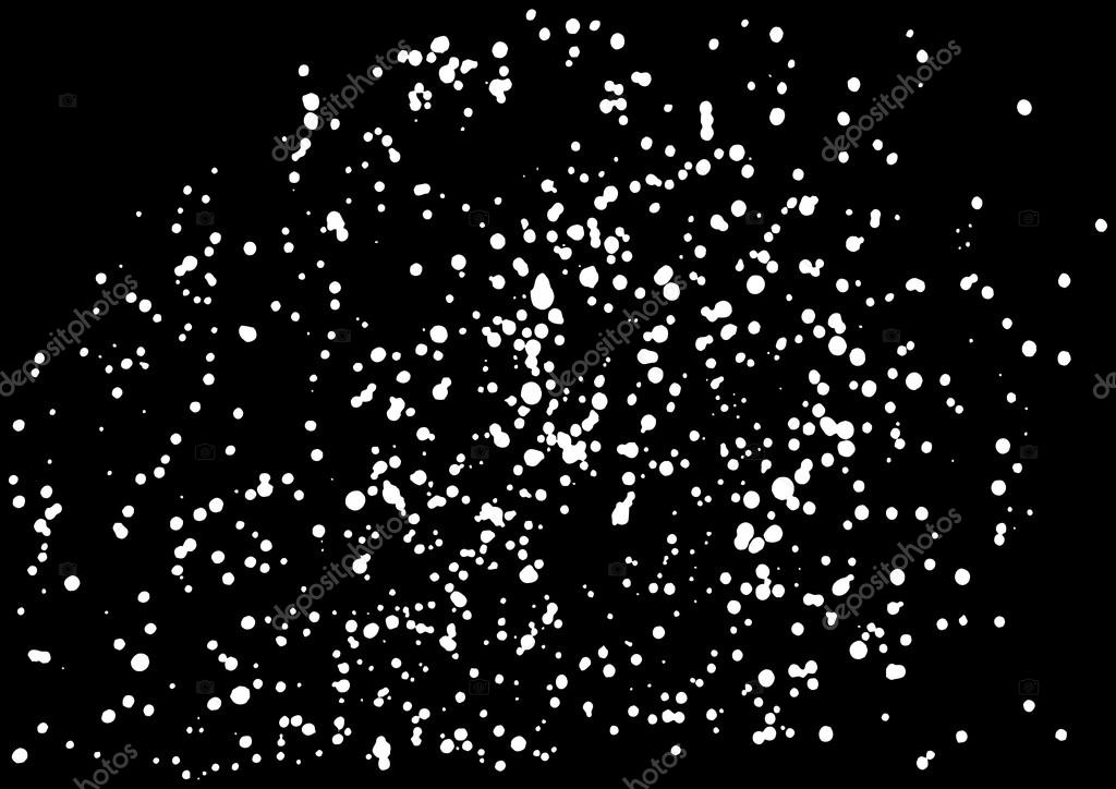 Falling and blow snow texture pattern on black background. Stock Vector ...