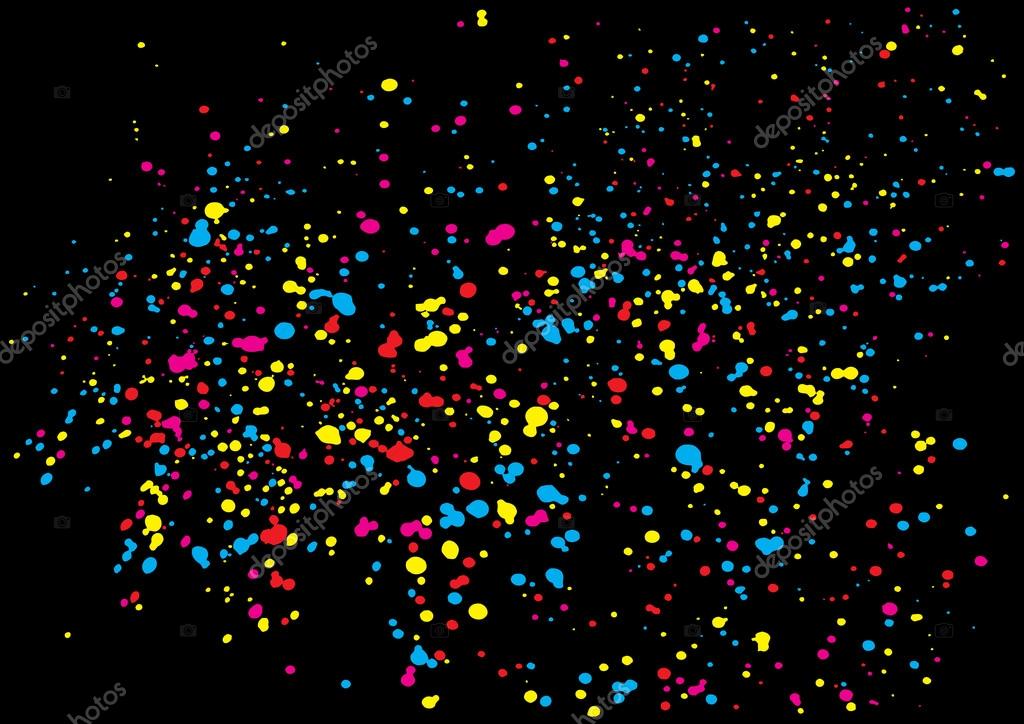 Colorful confetti isolated on black background. Stock Vector Image by ...