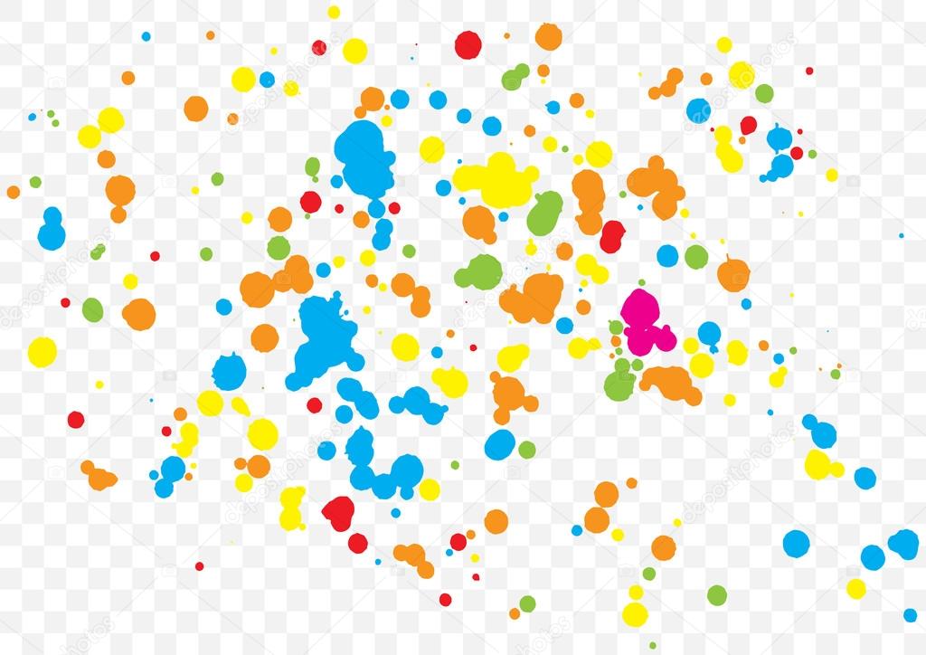 Colorful confetti isolated on transparent background. Stock Vector ...
