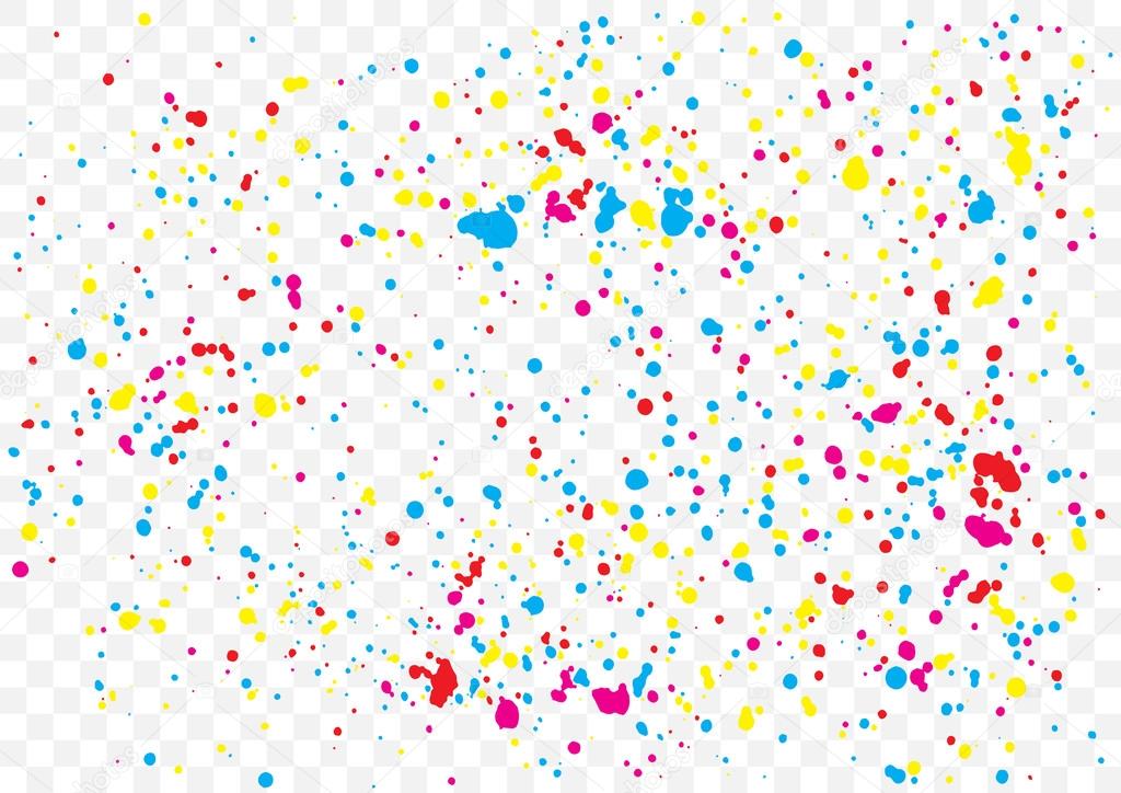 Colorful confetti isolated on transparent background. Stock Vector ...