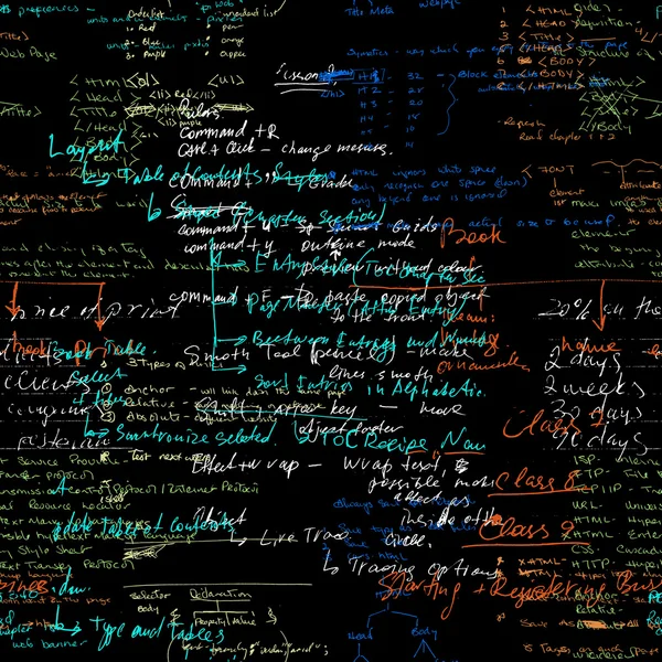 Beautiful technical seamless pattern with programming code, plots and ...