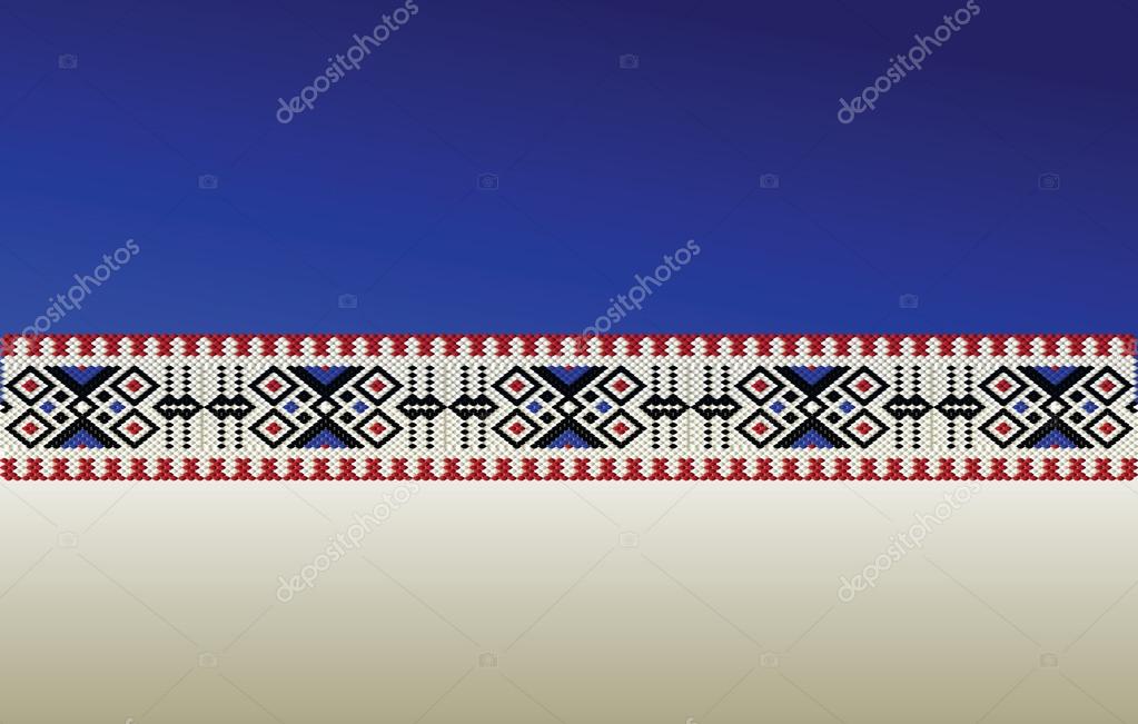 Romanian Traditional Belt Motif — Stock Vector © Craitza #82771124