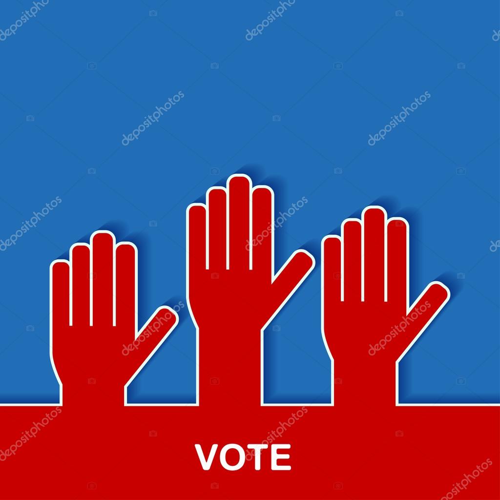 Voting Hands Up