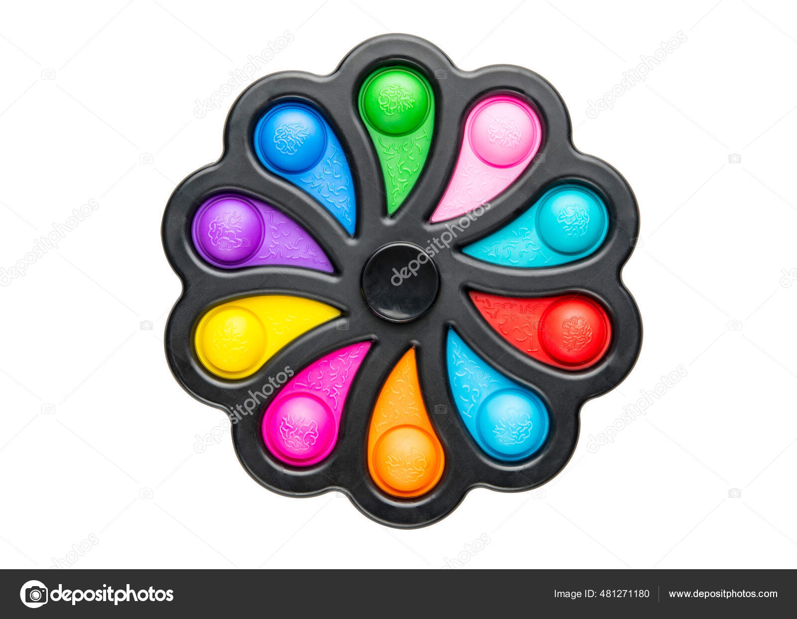 Pop Toys Simple Dimple Spinner Stress Sensory Toy Fidget Push Stock ...