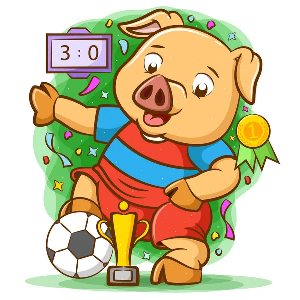 Bear soccer player Stock Vector Image by ©liusaart #52515149