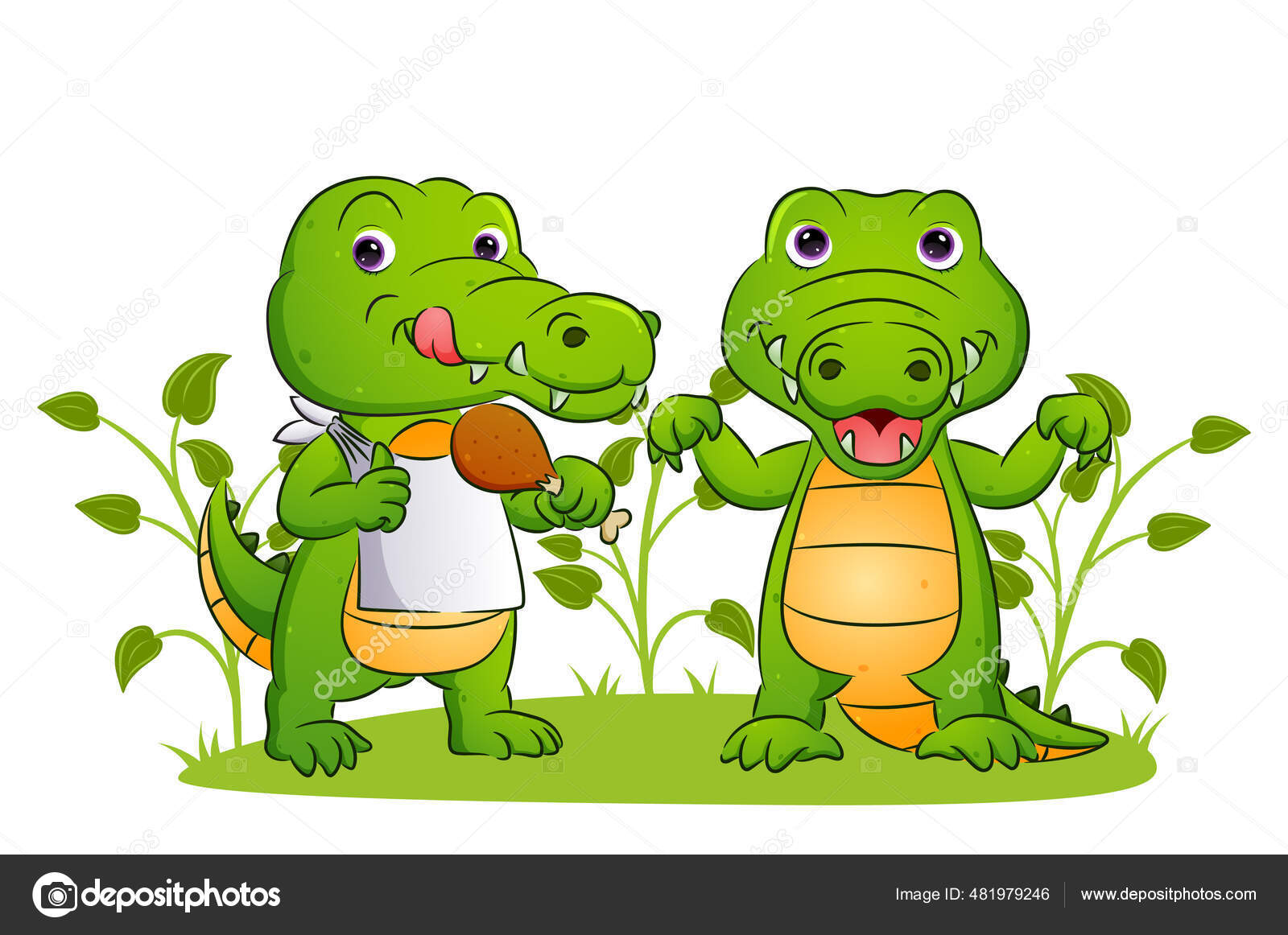 Alligators Eating Clip Art