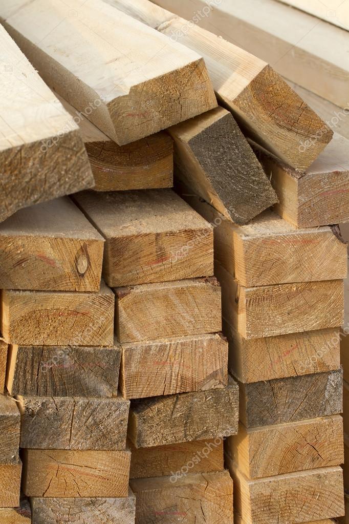 A stack of wooden beams. Stock Photo by ©OL-la-la 62958957