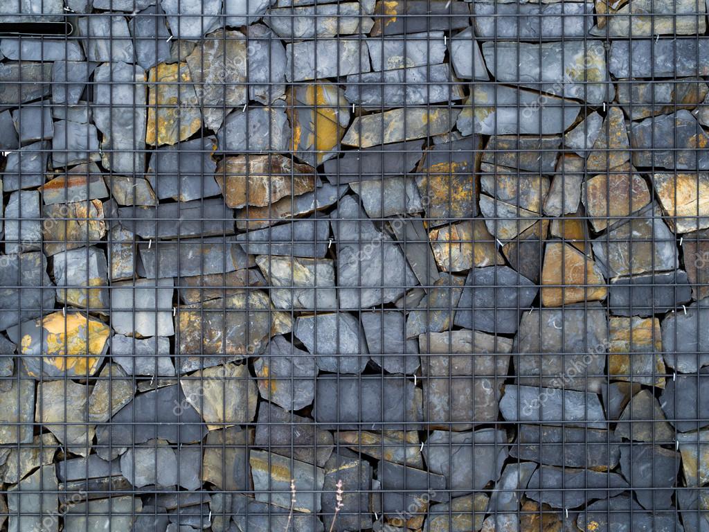 Gabion wall texture — Stock Photo © JaroslavMares #61325403