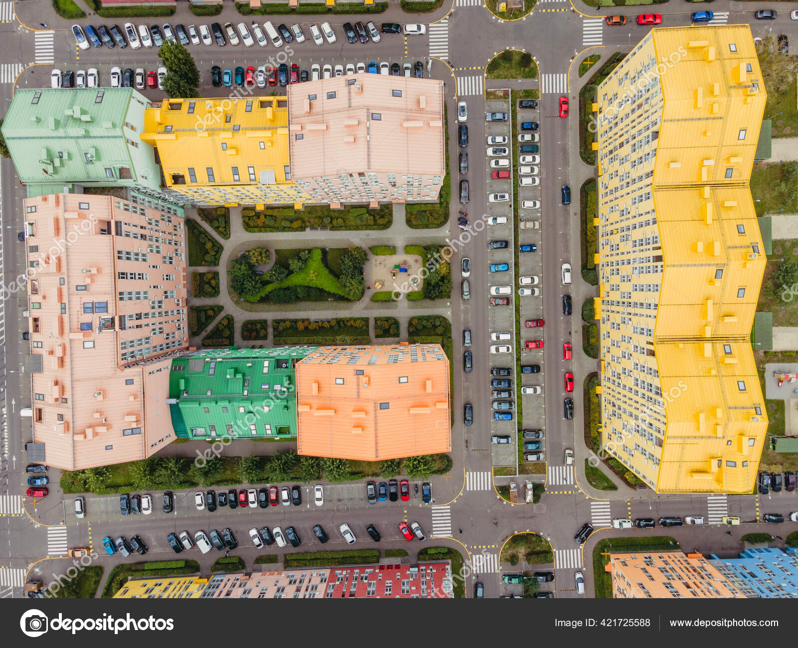 Architecture Residential Complex Aerial View — Stock Photo © liukov ...